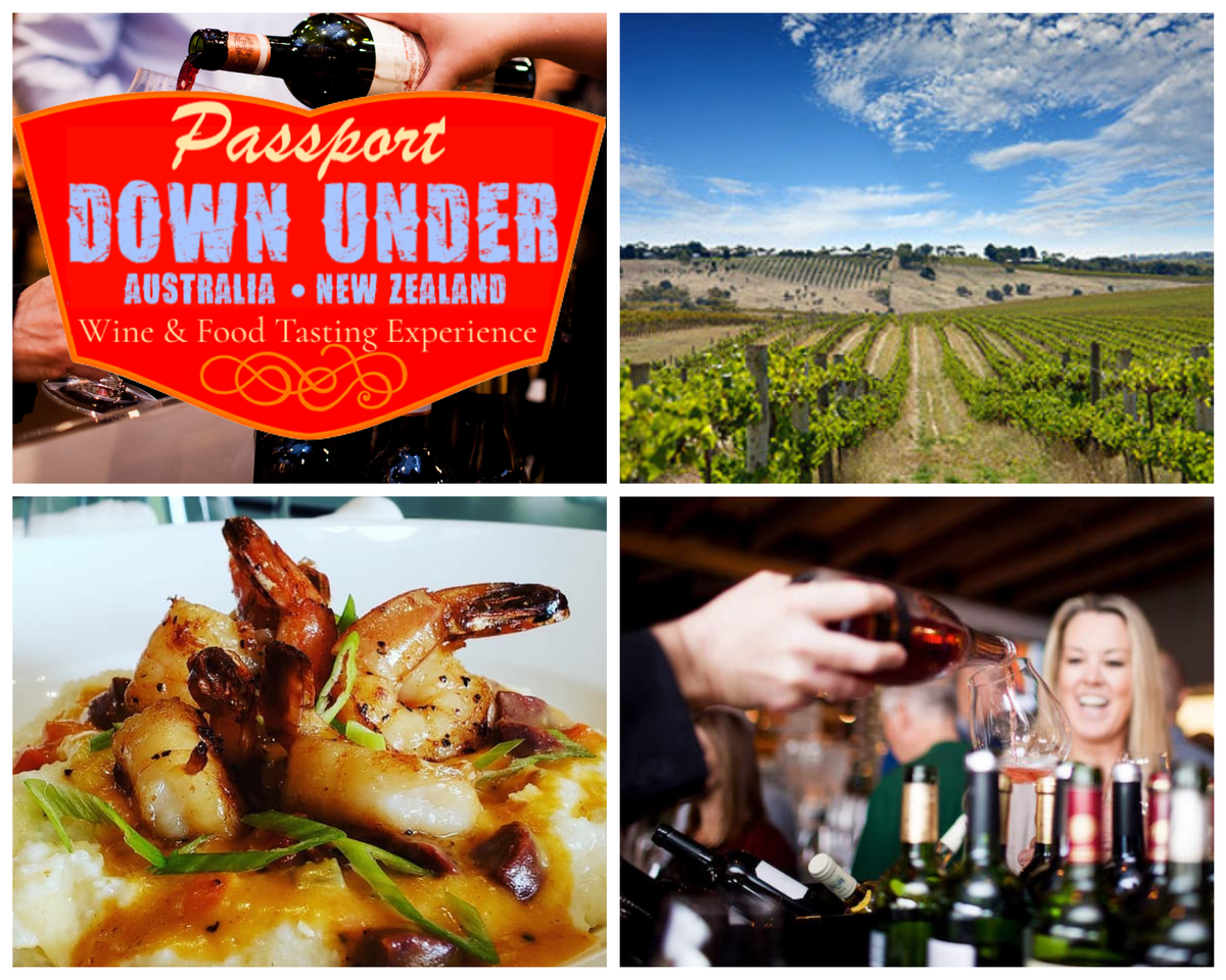 Passport Down Under: Wine & Food Tasting Experience! – Vino Venue